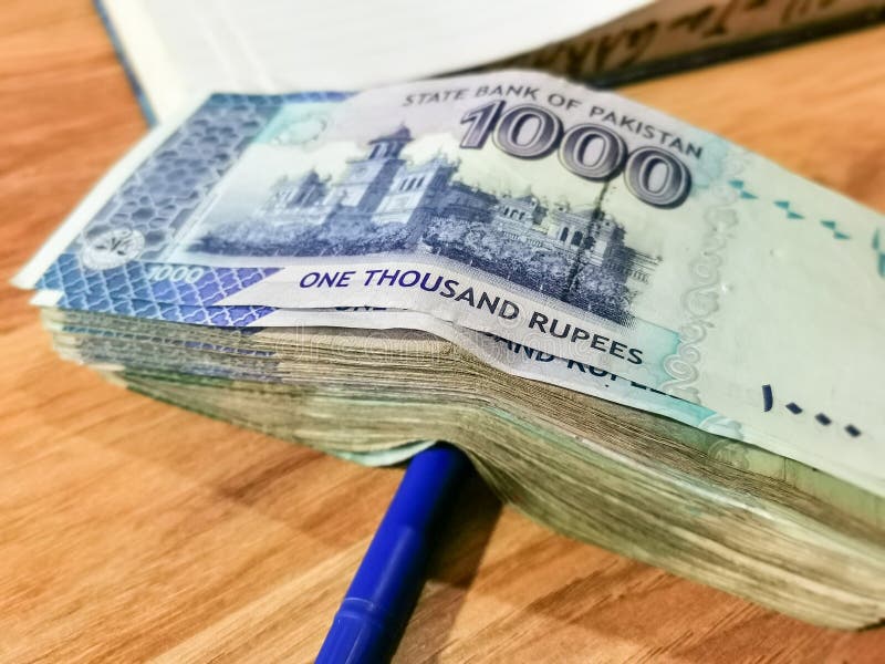 Karachi Sindh Paksitan10/22/2020 a Bundle of Pakistani Currency Kept on ...