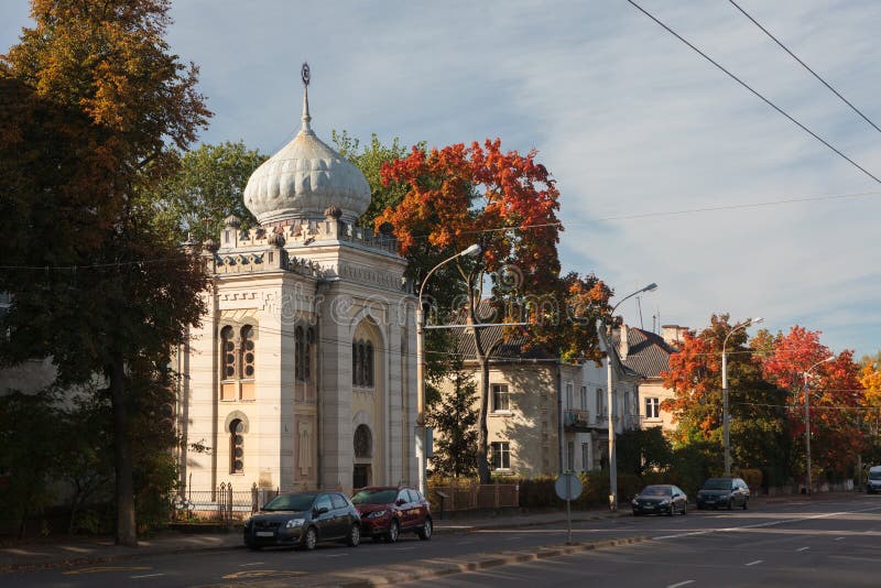 Karaim Kenesa in Vilnius, Lithuania Editorial Stock Photo - Image of ...