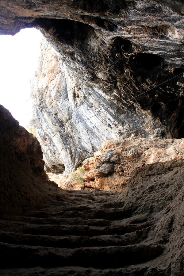 Karain Cave of the Paleolithic Age Stock Image - Image of ...