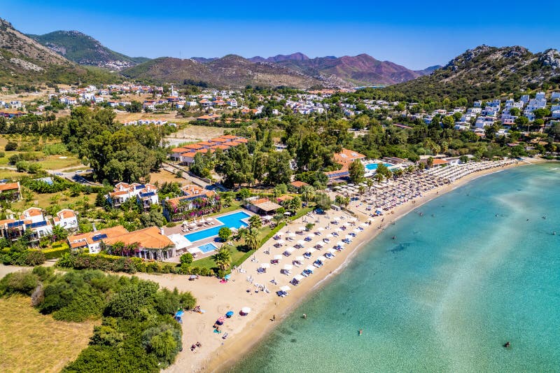 Karaincir Beach (Karaincir Bay) in Datca. Mugla, Turkey Stock Image ...