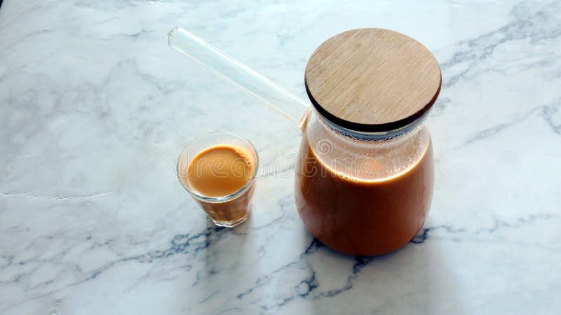 Karak tea stock photo. Image of coffee, brown, dessert - 257319772