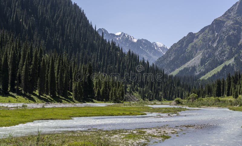 Karakol Valley Kyrgyzstan stock photo. Image of wilderness - 196873184