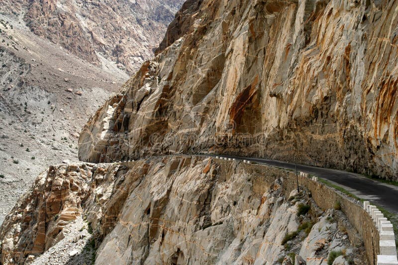 Karakorum Highway stock image. Image of asia, dangerous - 11076503