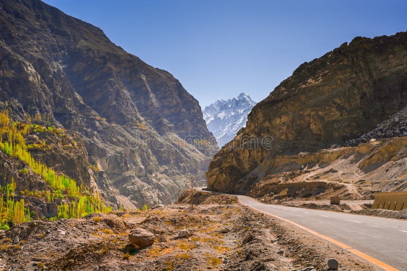 Karakorum Highway in Pakistan Stock Image - Image of pass, danger: 67674577