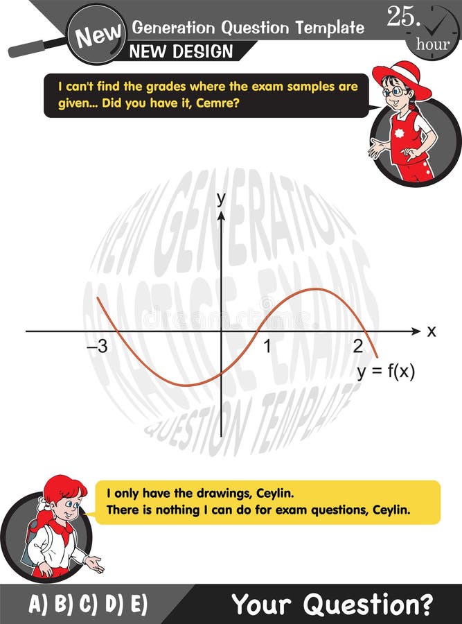 Math - Simple Inequalities, Next Generation Problems Stock Vector ...