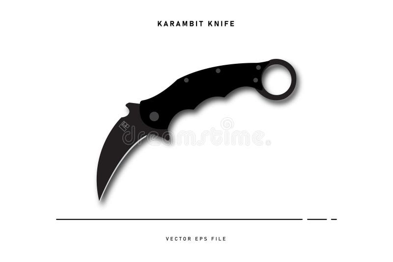 Karambit knife vector stock illustration. Illustration of cook - 339601155