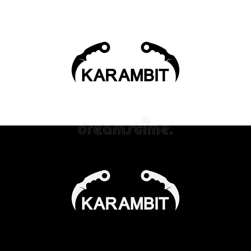 Karambit Knife Icon Logo Design Vector Template Stock Vector ...