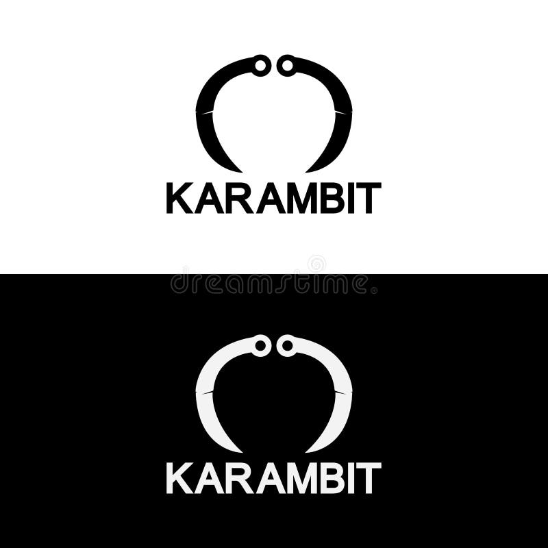 Karambit Knife Icon Logo Design Vector Template Stock Vector ...