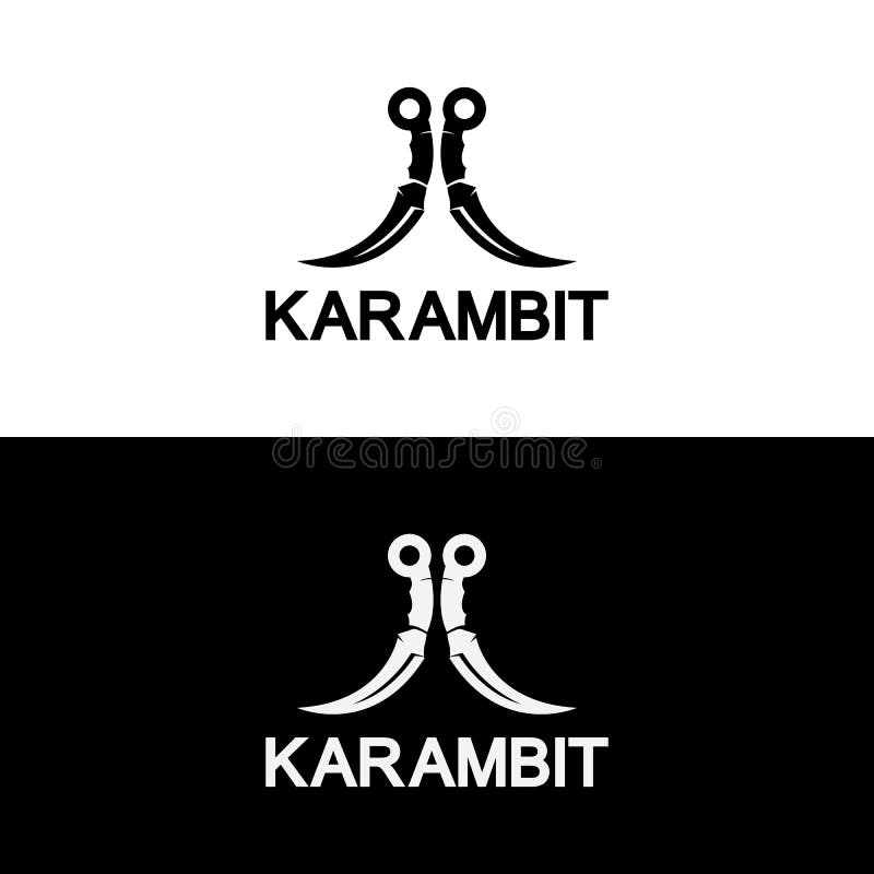 Karambit Knife Icon Logo Design Vector Template Stock Vector ...