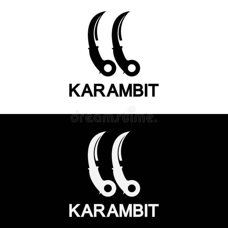 Karambit Knife Icon Logo Design Vector Template Stock Vector ...