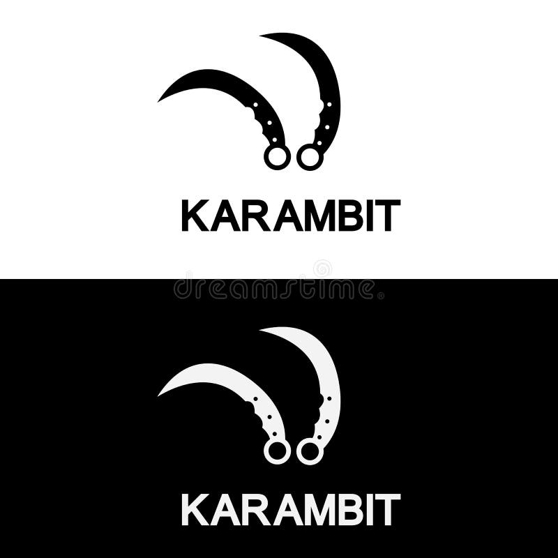 Karambit Knife Icon Logo Design Vector Template Stock Vector ...