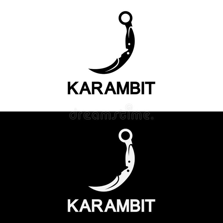 Karambit Knife Icon Logo Design Vector Template Stock Vector ...
