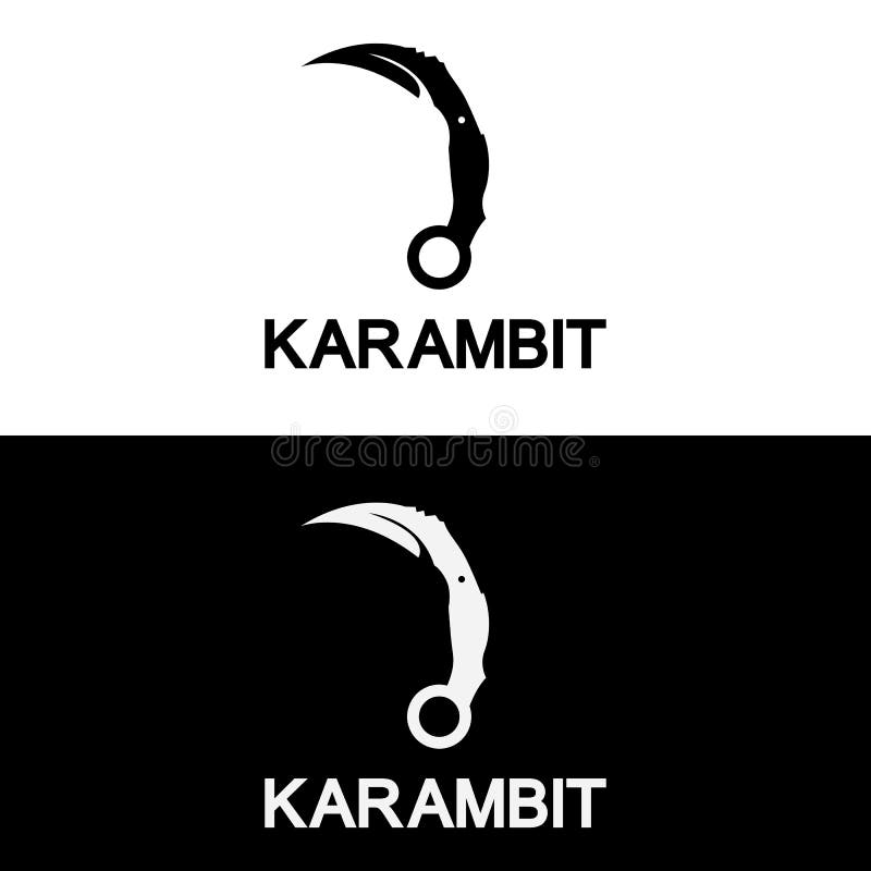 Karambit Knife Icon Logo Design Vector Template Stock Vector ...