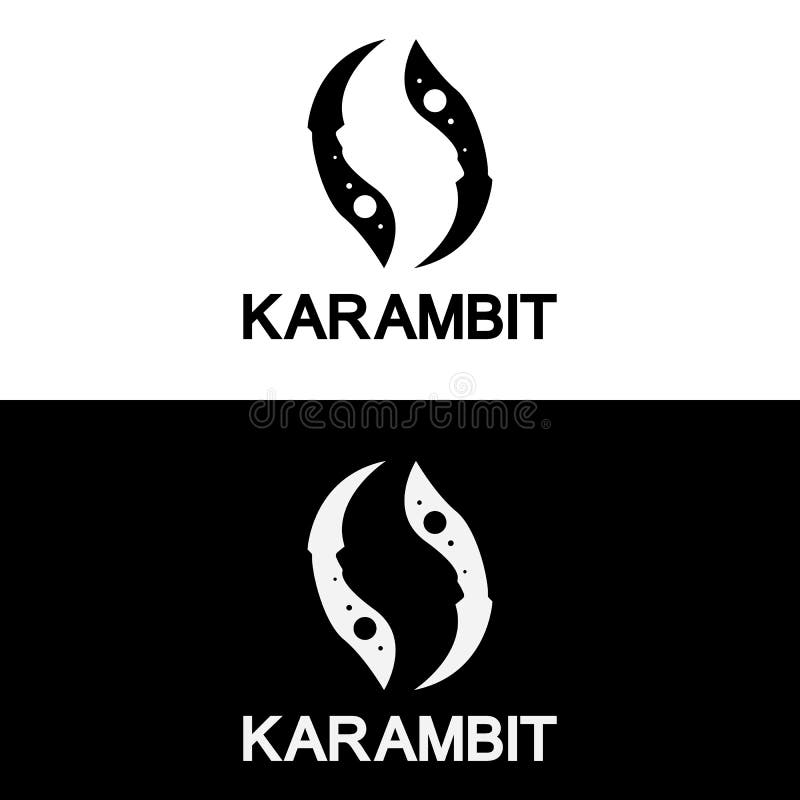 Karambit Knife Icon Logo Design Vector Template Stock Vector ...