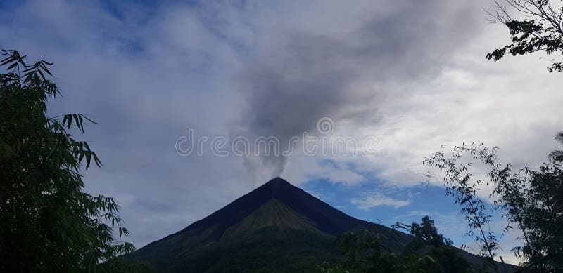 Karangetang Volcano stock photo. Image of volcano, siau - 263267384