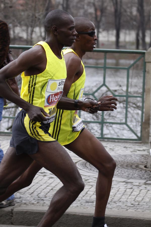 Karanja Brothers in Prague Half Marathon Editorial Stock Photo - Image ...