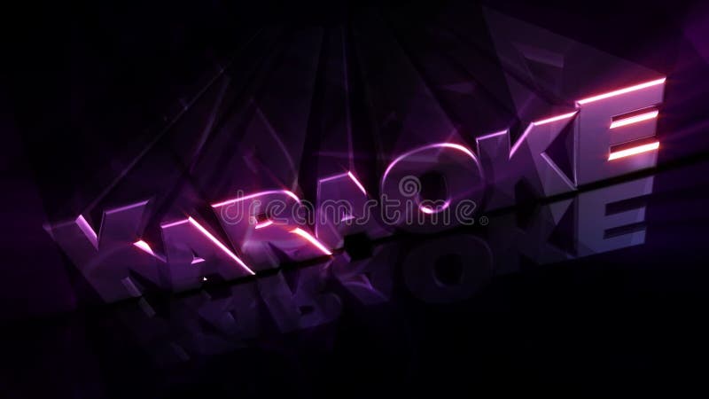 Karaoke 3D Text stock video. Video of music, karaoke - 43655381