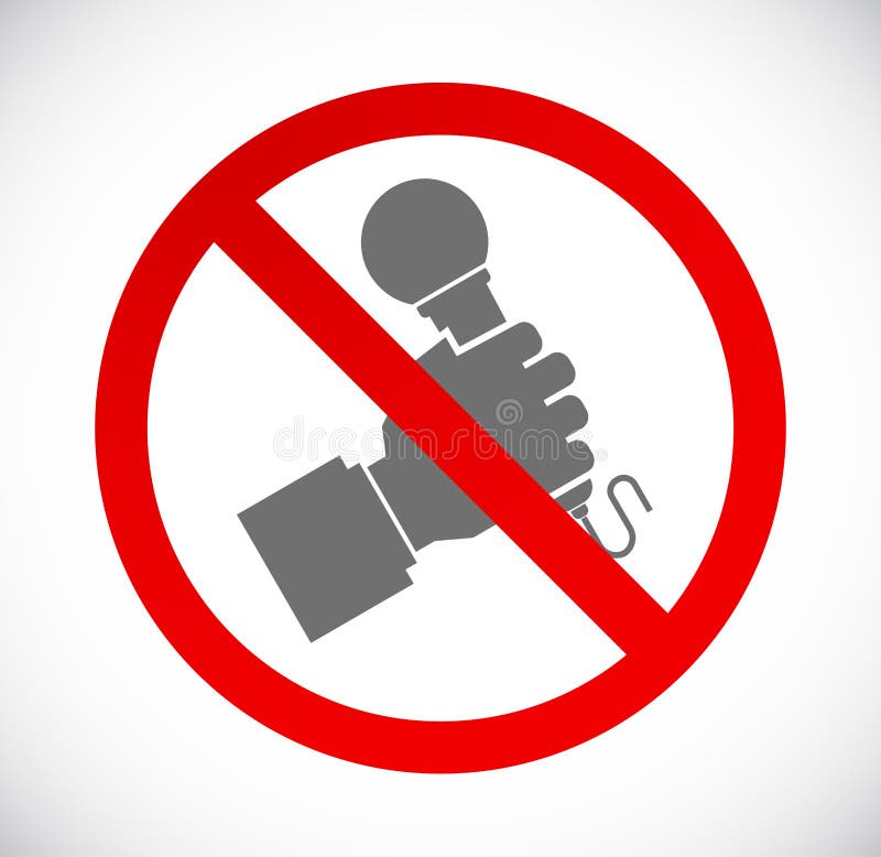 No Singing Clipart