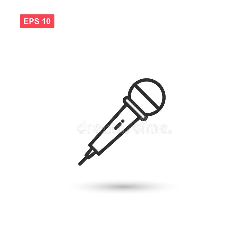 Karaoke Microphone Icon Vector, Filled Flat Sign, Solid Pictogram ...