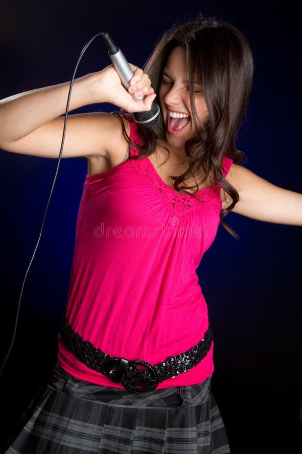 Karaoke Singer stock image. Image of entertainment, performer - 7475013