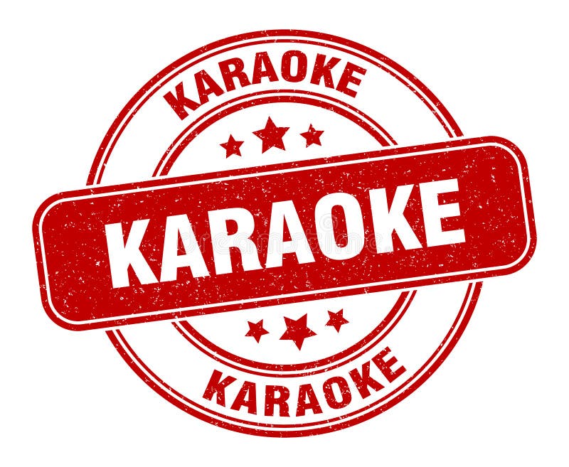 Karaoke Stamp. Karaoke Label. Round Grunge Sign Stock Vector ...