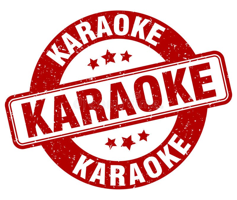 Karaoke Stamp. Karaoke Label. Round Grunge Sign Stock Vector ...