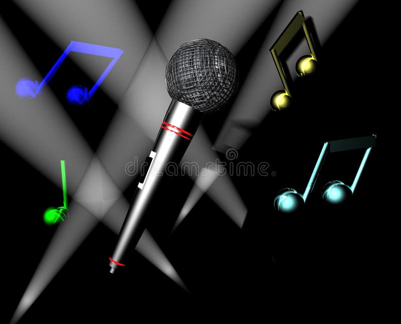 Karaoke Time stock illustration. Illustration of disco - 2793926