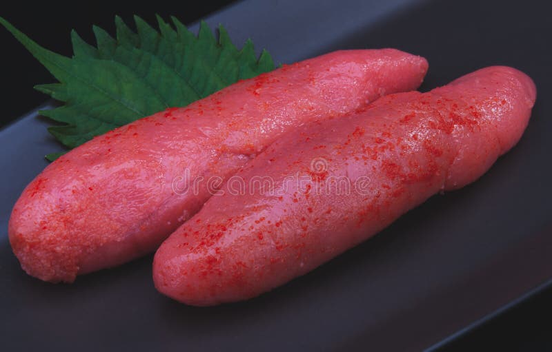 Karashi Mentaiko Japanese Spicy Cod Roe Stock Image - Image of color ...