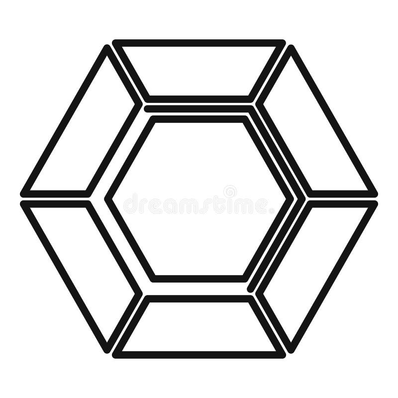 Karat Diamond Icon, Outline Style Stock Vector - Illustration of karat ...