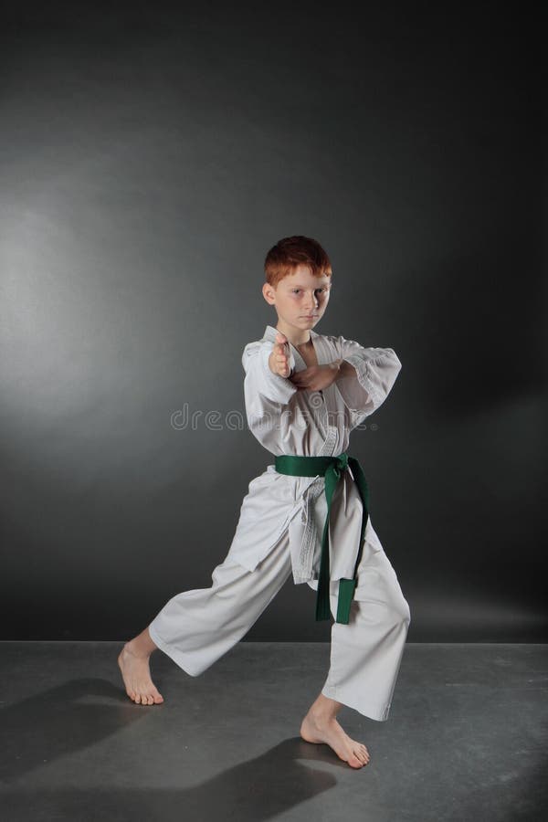 Karate in the attack stock photo. Image of activity, kick - 51980032