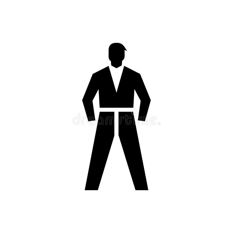 Karate Belt Icon stock vector. Illustration of discipline - 296706898