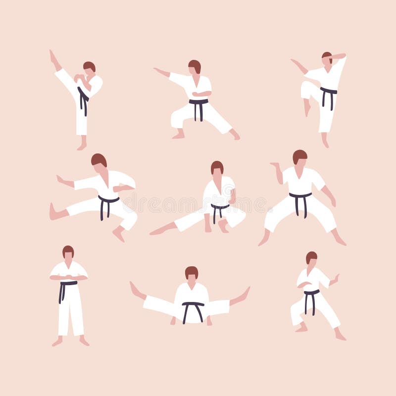 Karate stock vector. Illustration of power, collection - 182025094