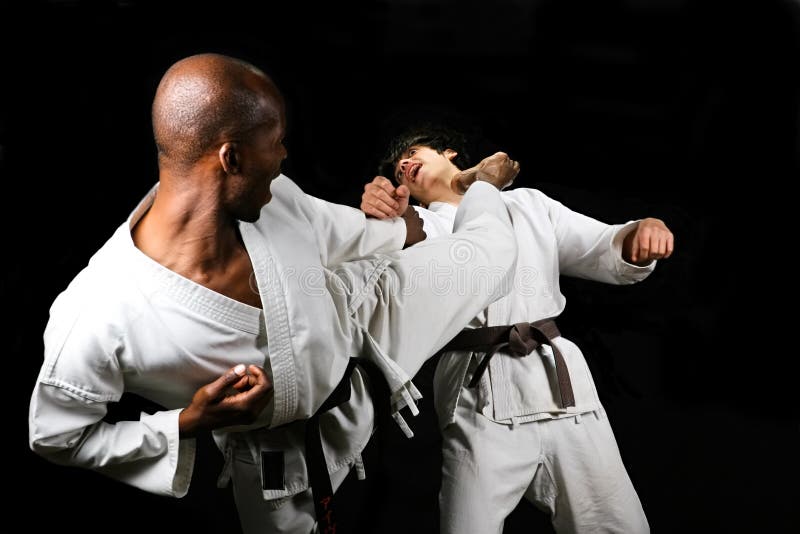 Karate fight stock image. Image of karateka, defense, exercise - 2652899