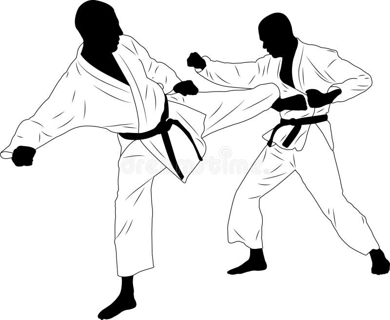 Karate Fighter, Sidekick - Vector Stock Vector - Illustration of ...