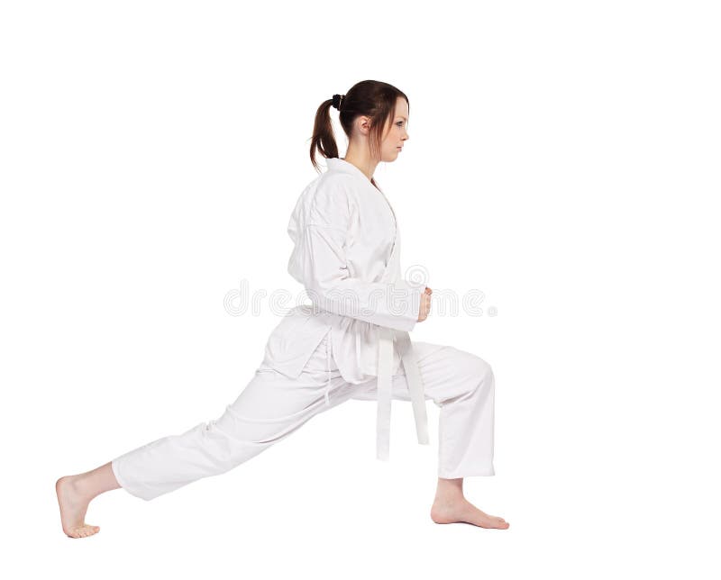 Karate girl stock image. Image of defense, arts, karate - 20098363