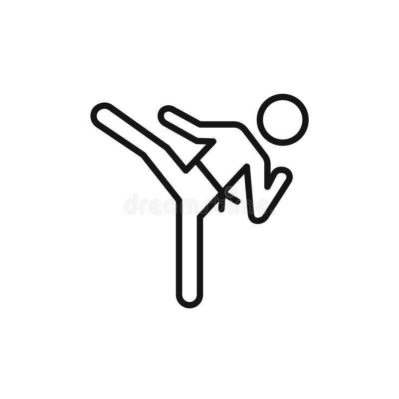 Karate Icon Vector Set Collection for Web Stock Vector - Illustration ...