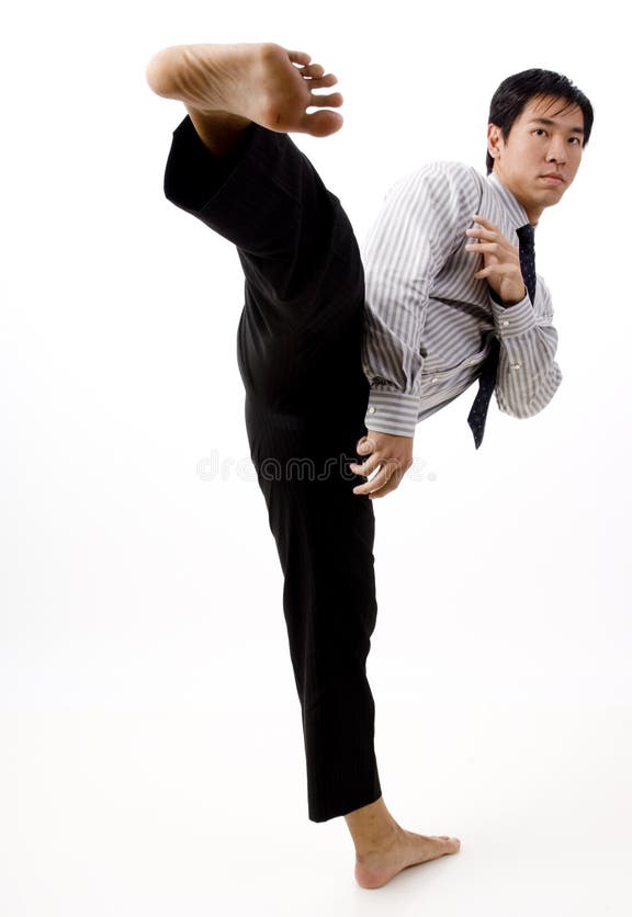 Karate Kick stock photo. Image of standing, background - 807928