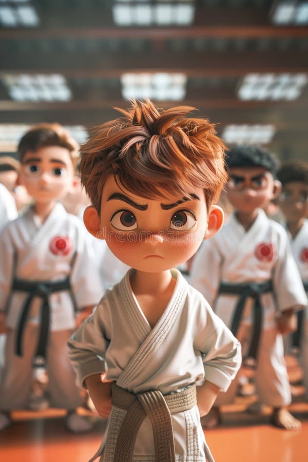 Karate Kids Training stock photo. Image of activity - 371559382