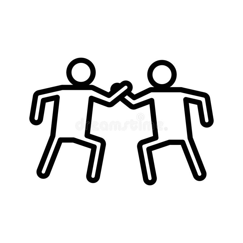 Children Fighting Black White Stock Illustrations – 120 Children ...