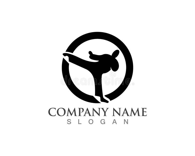 Karate logos icons stock vector. Illustration of fresh - 116441586