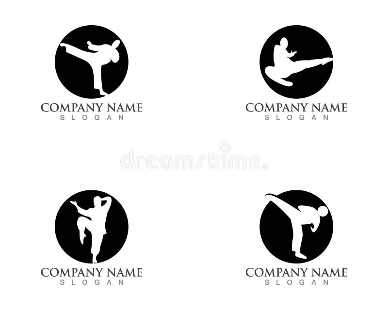 Karate logos icons stock vector. Illustration of fresh - 116441586