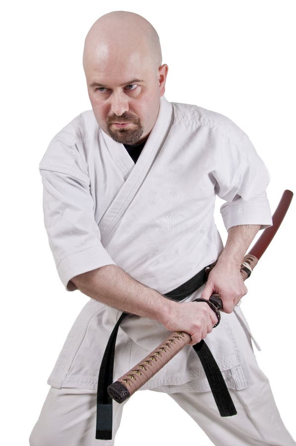 Karate man stock photo. Image of caucasian, kimono, isolated - 23692772
