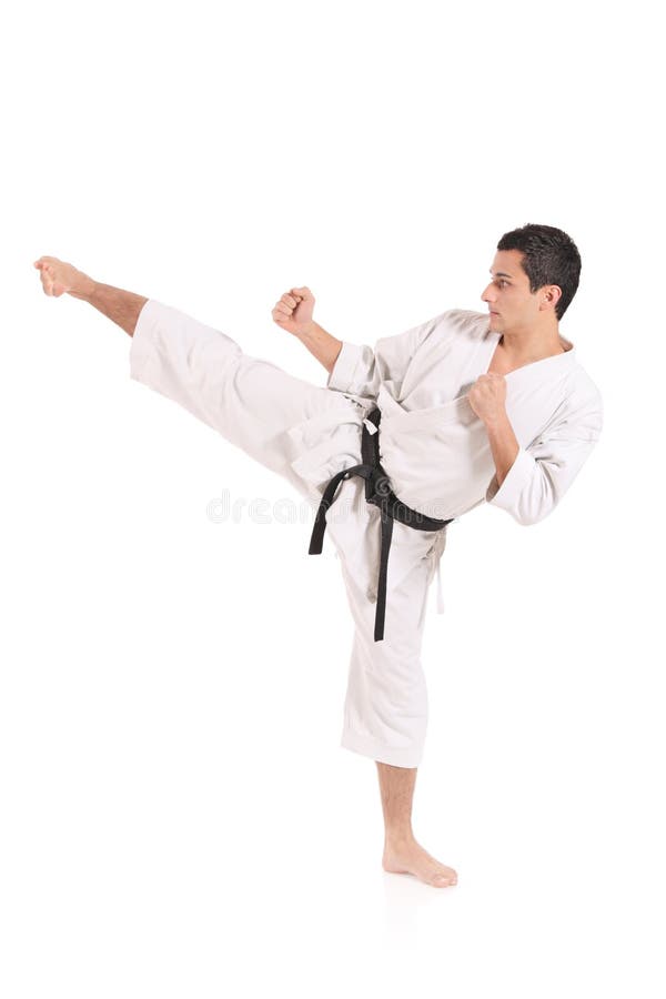 Karate Kick stock photo. Image of kick, fist, handsome - 5929112