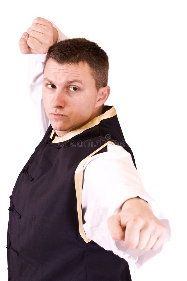 Karate man stock image. Image of aikido, training, meditation - 12192903