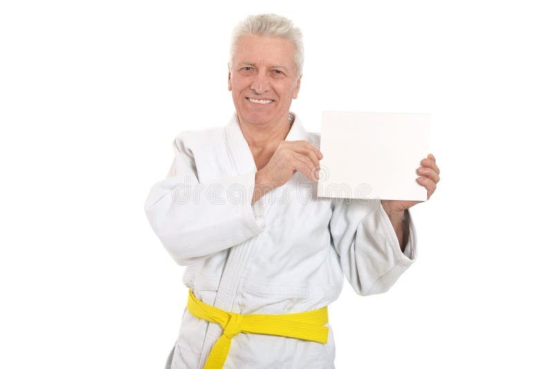 Karate Senior man stock photo. Image of body, grandfather - 62141606