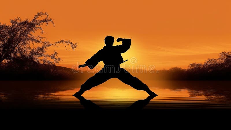 Karate Sunrise Stock Illustrations – 95 Karate Sunrise Stock ...