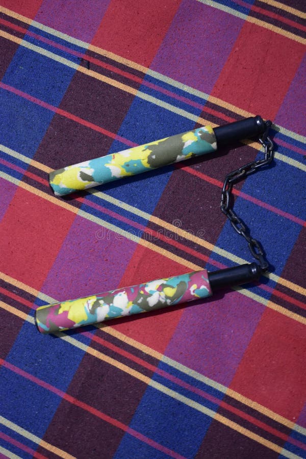 Karate stick Nunchuck stock photo. Image of karate, stick - 123206934