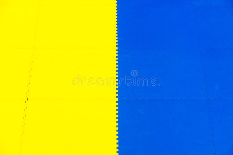 Karate Tatami Mats for Competition or Training. Top Wiew Stock Photo ...