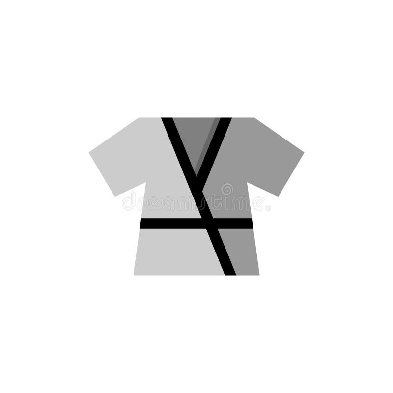 Karate Uniform Icon Flat Design Simple Sport Vector Stock Vector ...