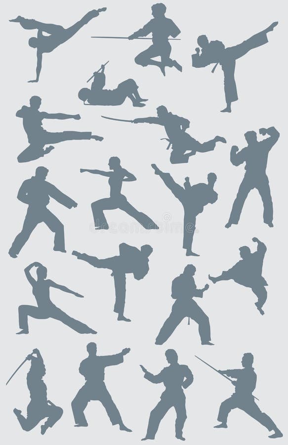 Fighter vector stock vector. Illustration of people, china - 8617177